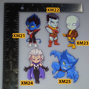 Chibi Heroes 3.5 Inch Vinyl Stickers (x-men Inspired Group) - Etsy