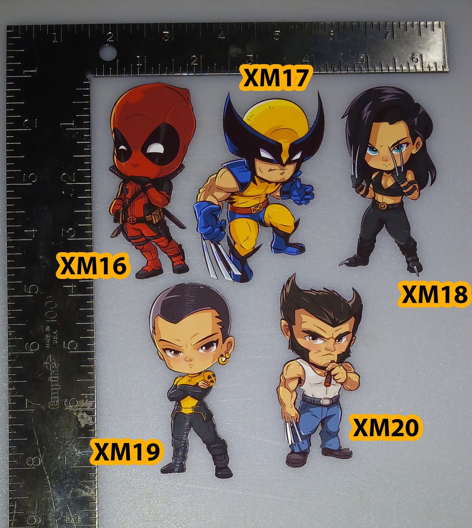 Chibi Heroes 3.5 Inch Vinyl Stickers (x-men Inspired Group) - Etsy