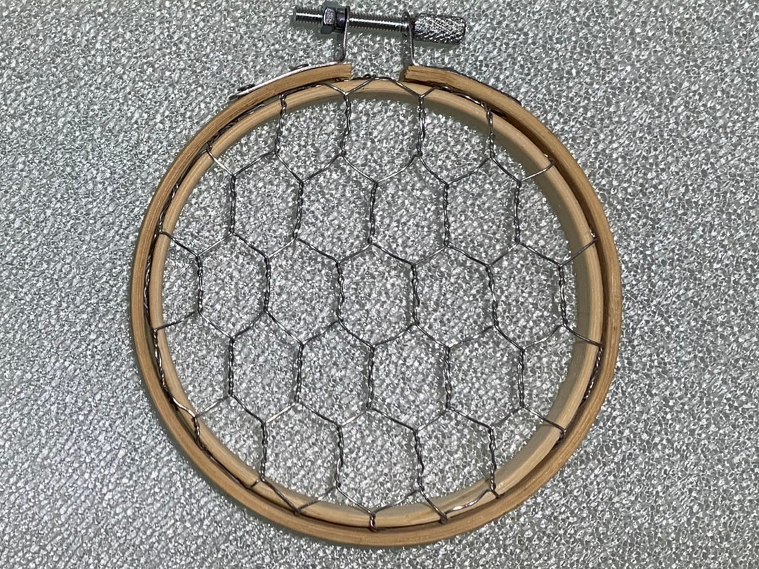4 INCH Wooden Hoop With Chicken Wire Frame Ready to Craft - Etsy