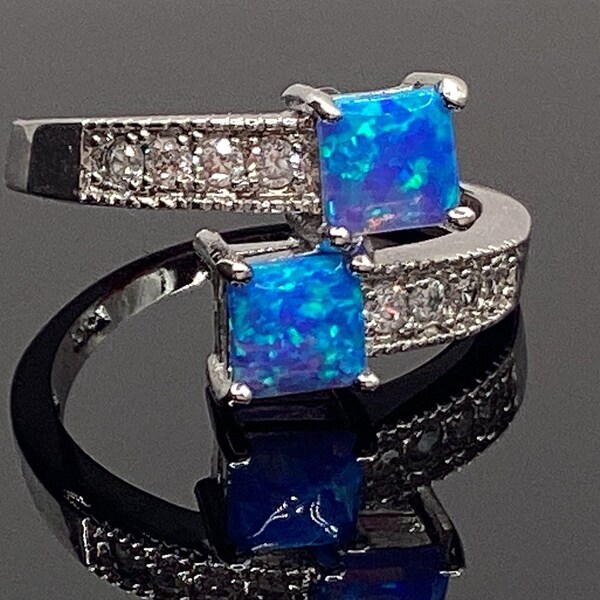 Blue Fire Opal - Etsy