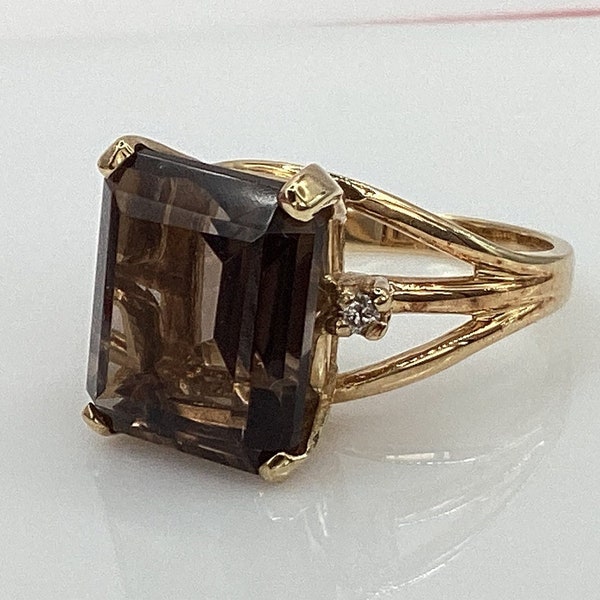 Smokey Topaz Ring - Etsy