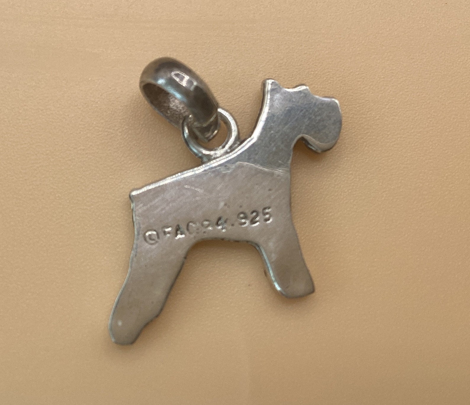 Schnauzer Dog Charm Vintage 1990s Doggie Pendant Sterling Silver - Etsy