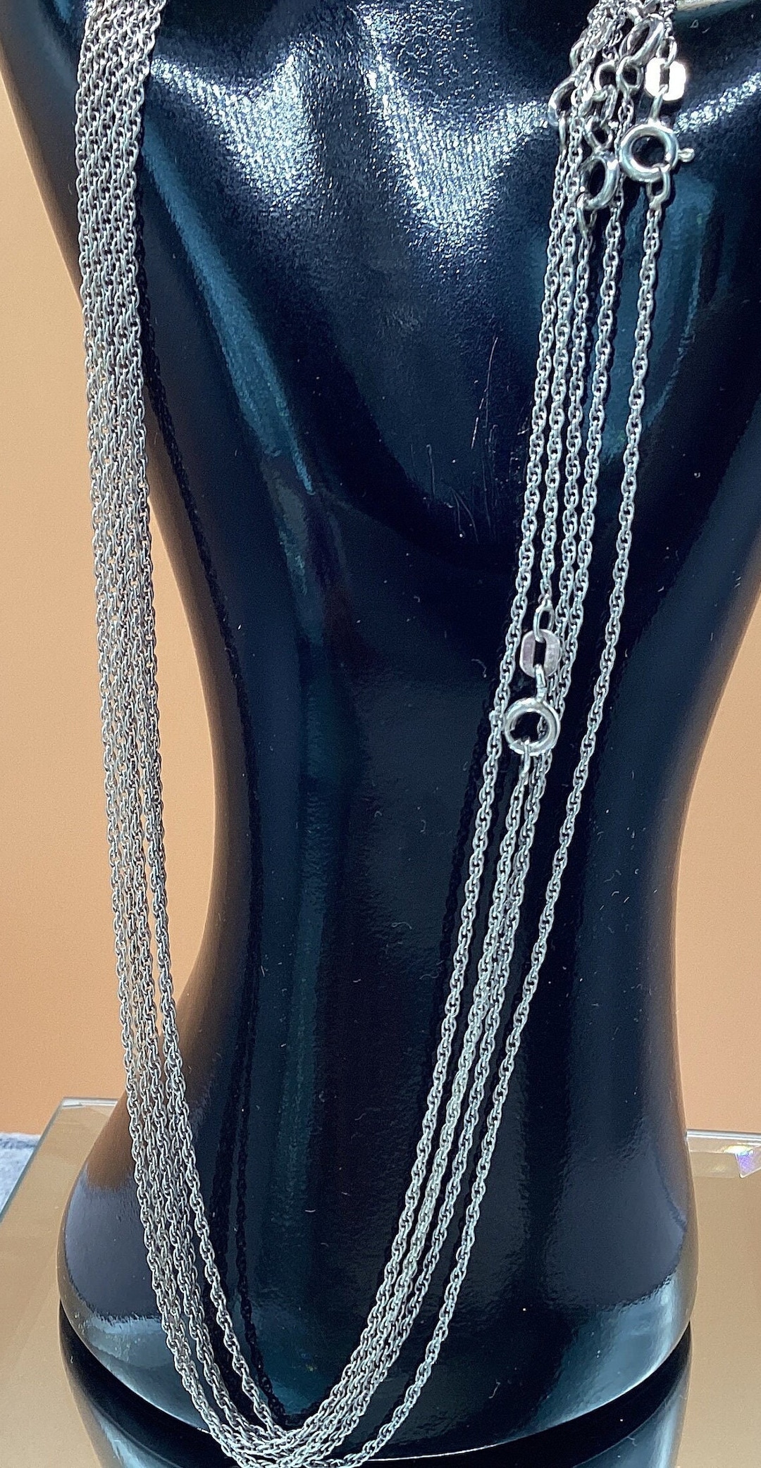 Pendant Necklace 16 Inch 1mm Pendant Chain 925 Sterling Silver Chain ...