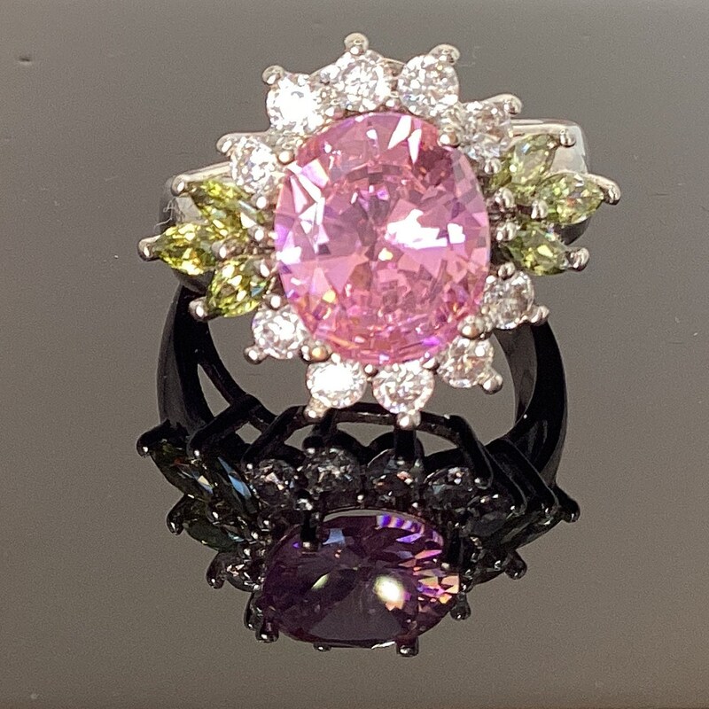 Pink Ice Ring - Etsy