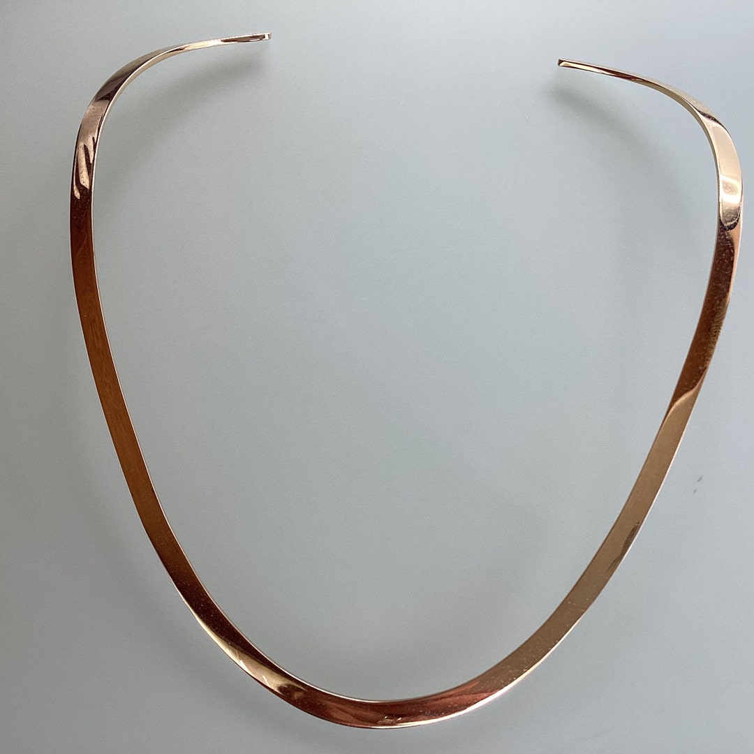 Choker Necklace Rare Estate 14k Collar Cuff Vintage Necklace Designer ...