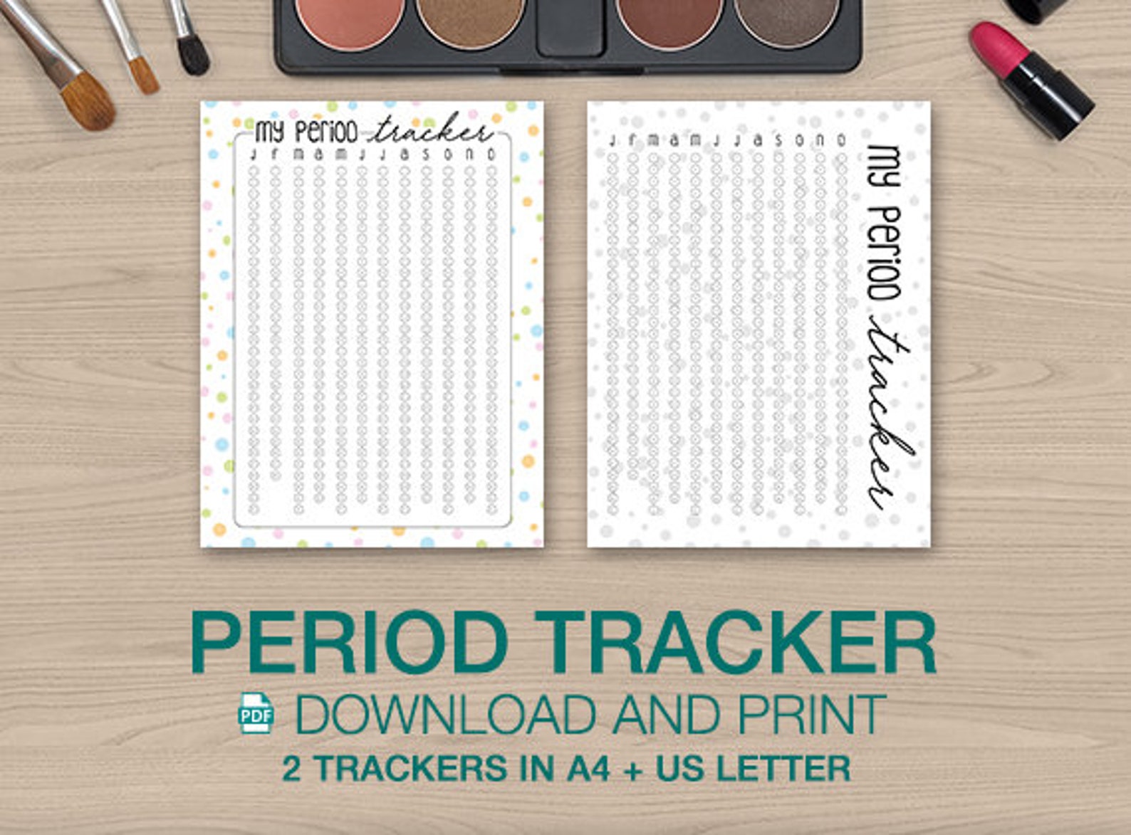 Dots Design Period Tracker Printable Download Bullet Journal - Etsy