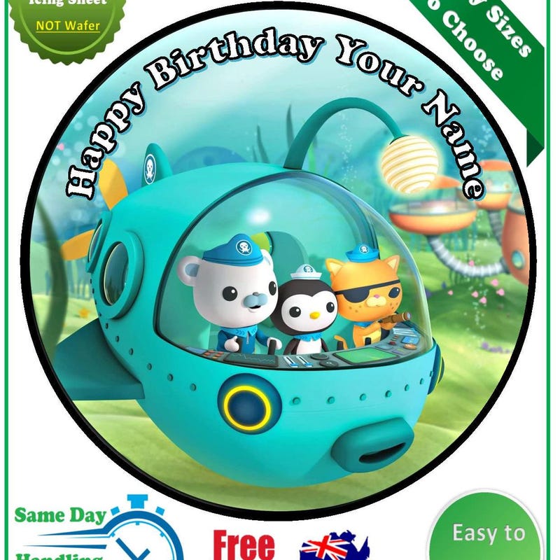 Octonauts Cake Topper - Etsy Australia
