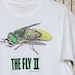 The Fly Horror Movie T-shirt, 1989 Vintage Rare White Shirt, Soft ...