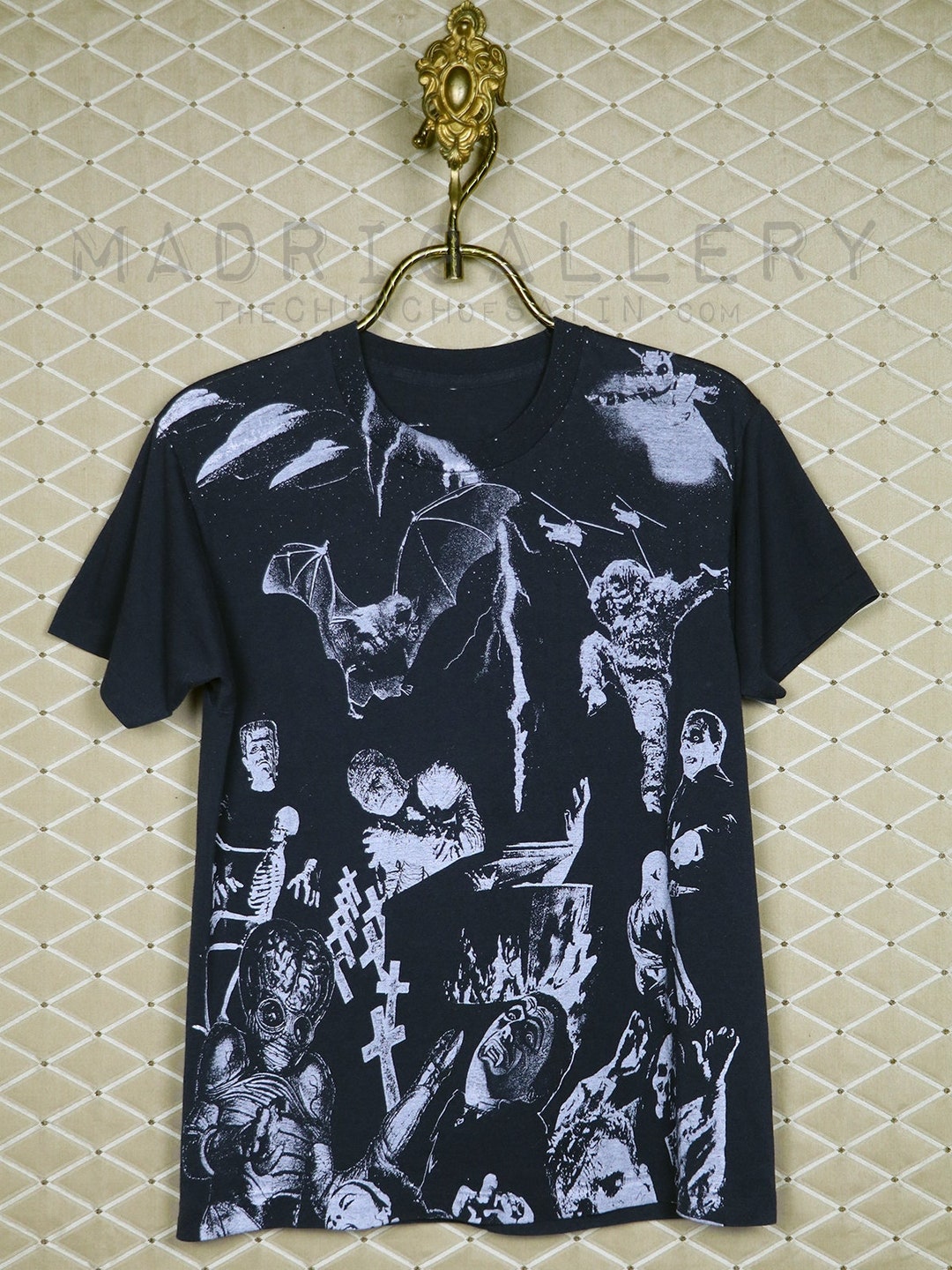 Horror Movies Shirt Vintage Rare T-shirt Universal Monsters Goth Punk ...