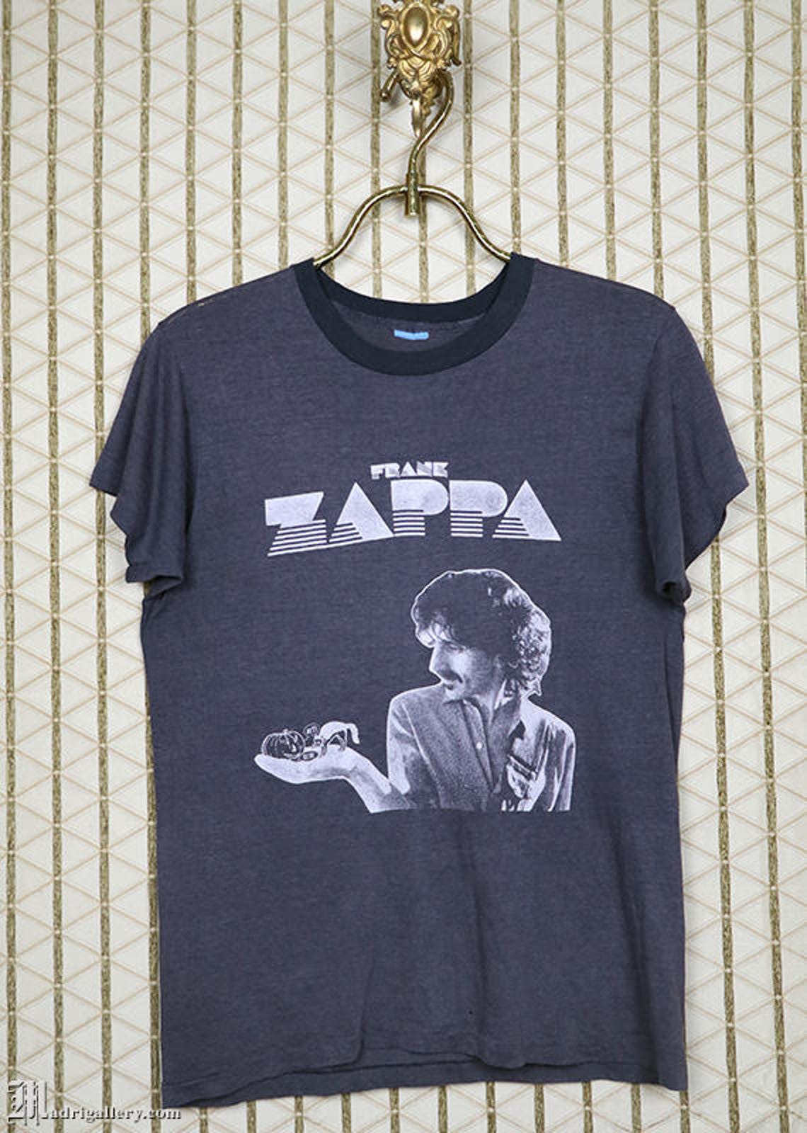 Frank Zappa T-shirt Vintage Rare Soft Thin Faded Black Tee - Etsy Hong Kong