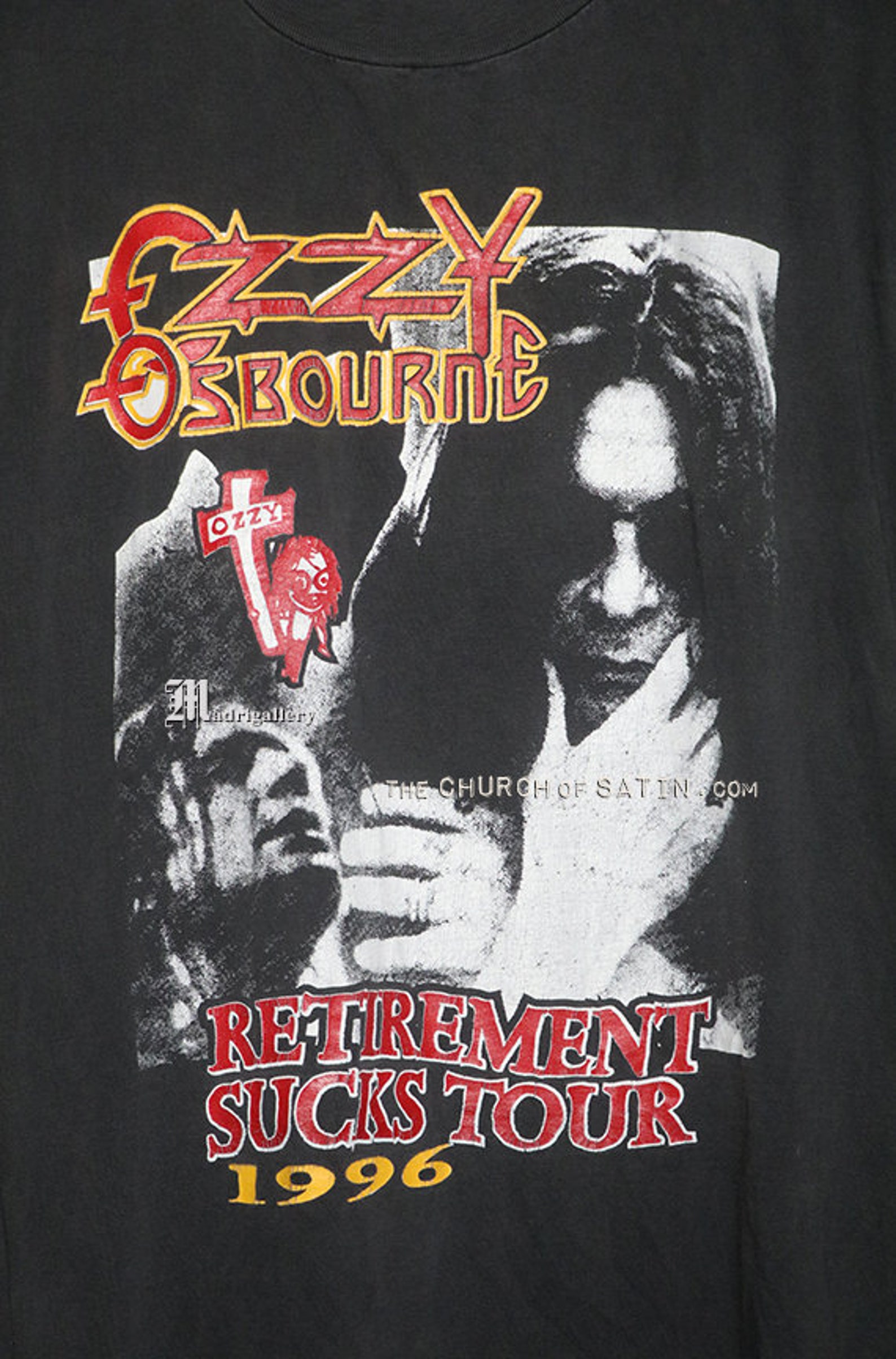 Ozzy T-shirt, Vintage Rare Concert Tour Tee Shirt, Black Sabbath ...