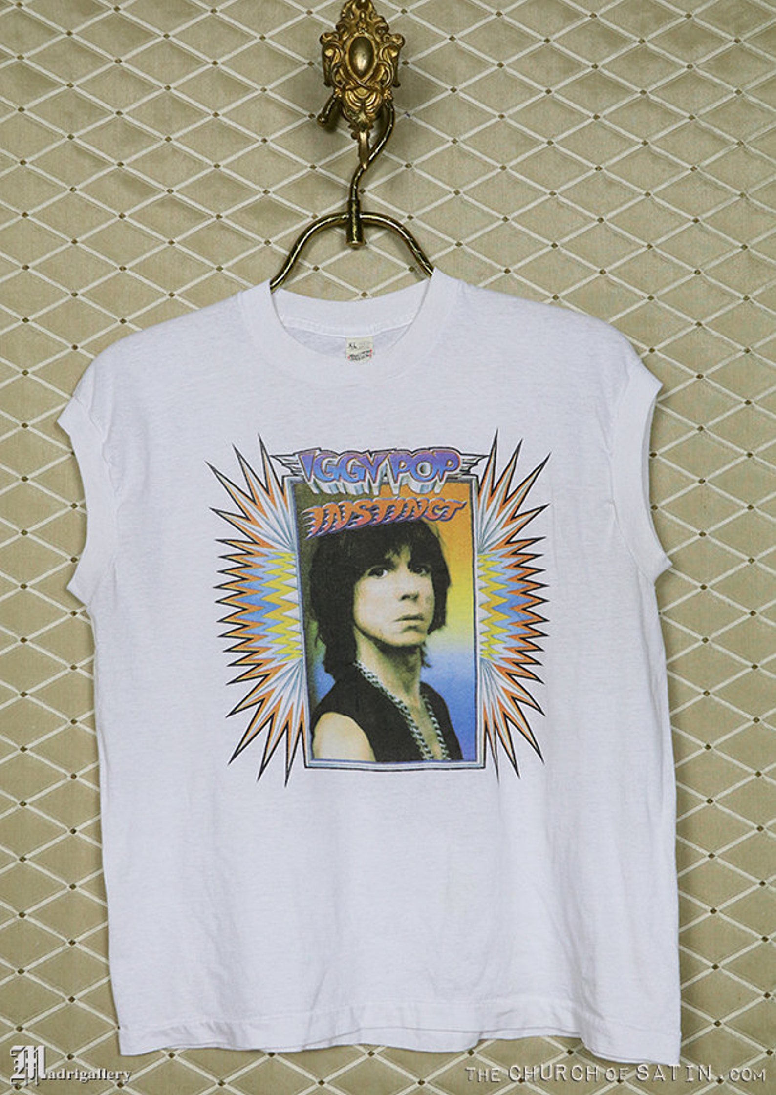 Iggy Pop Shirt Vintage Rare Shirt Stooges Sleeveless White | Etsy