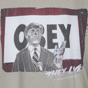 They Live T-shirt, Vintage Rare Horror Tee Shirt, Sci-fi Movie, WWE ...