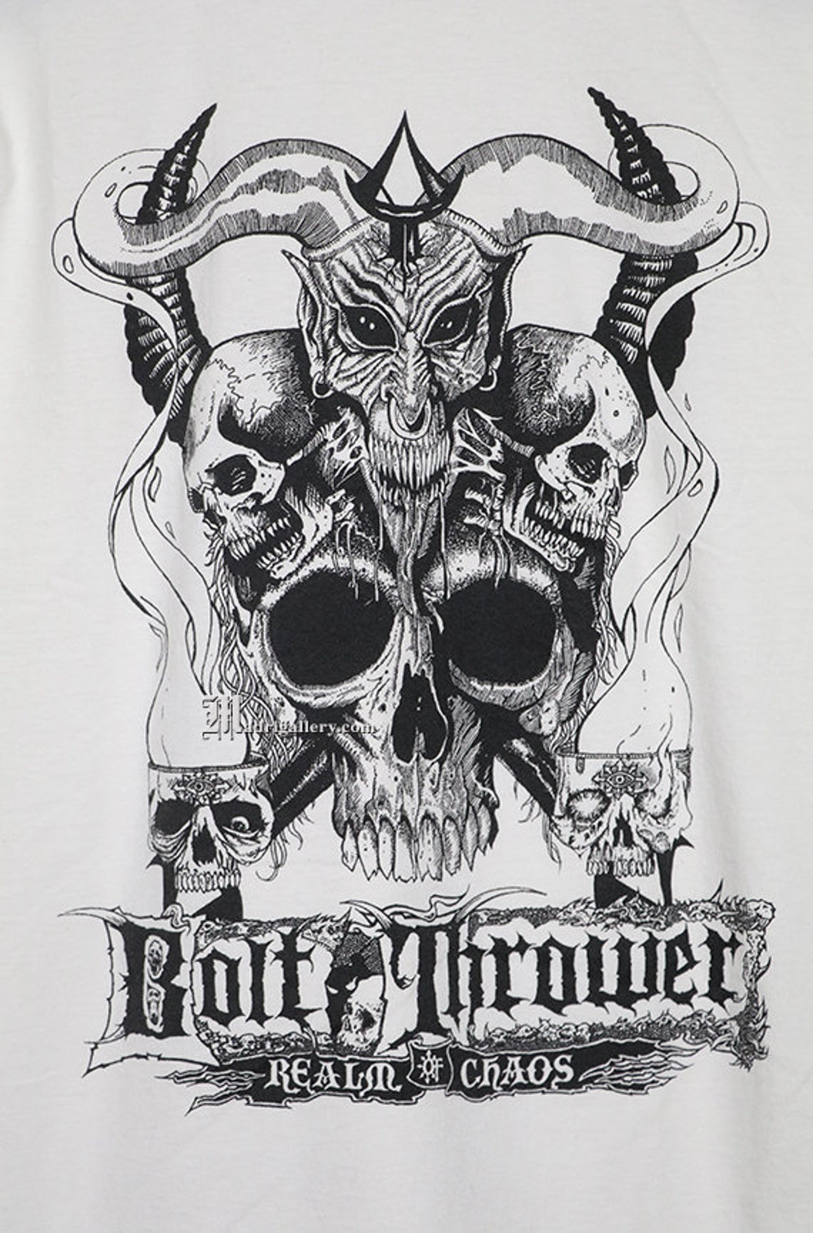 Bolt Thrower Shirt White T-shirt Realm of Chaos Tee Death | Etsy