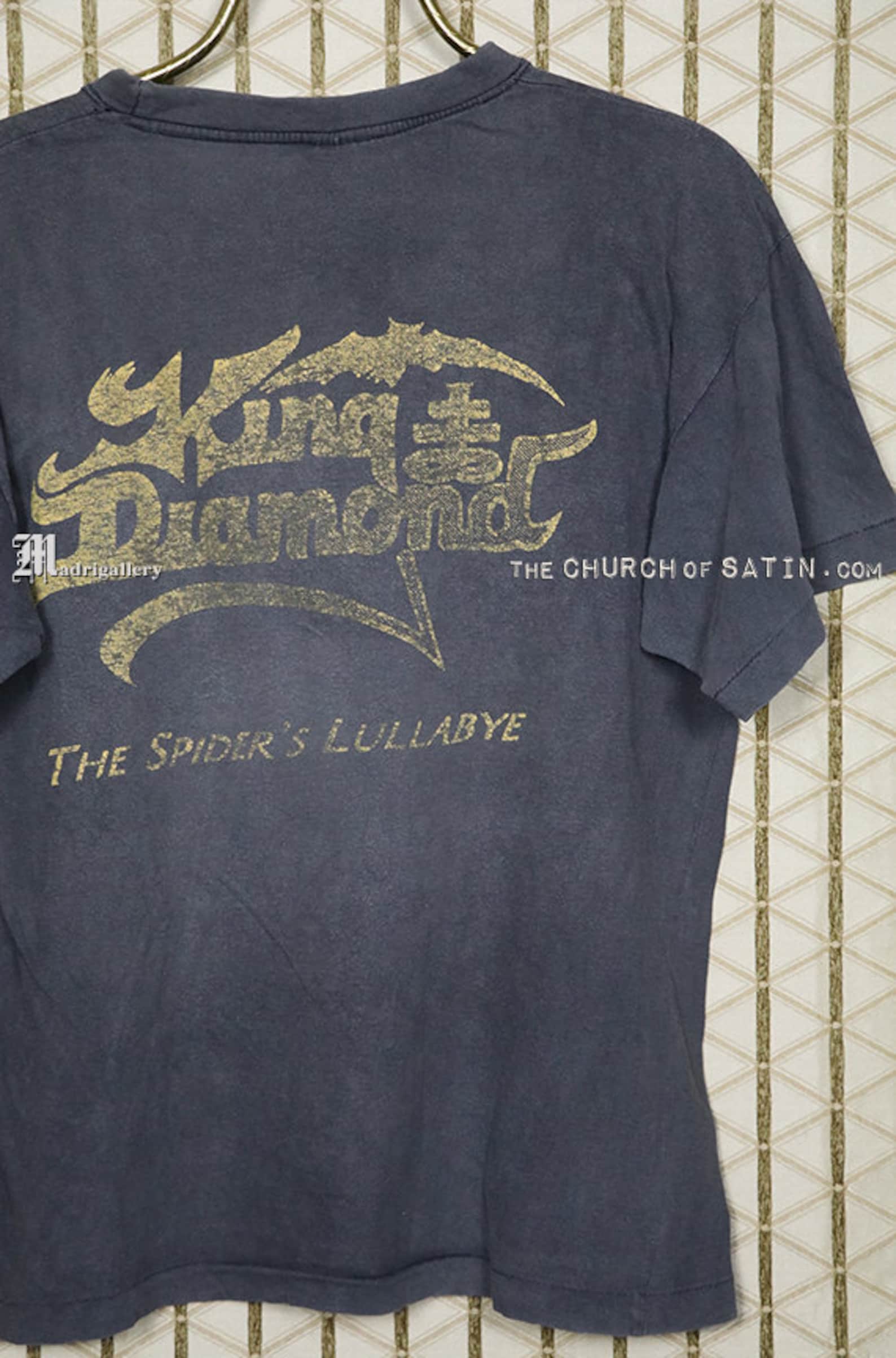 King Diamond T-shirt Faded Black Tee Shirt the Spider's | Etsy