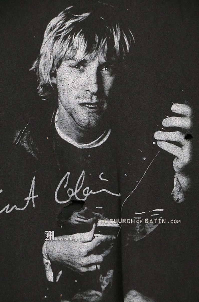 Kurt Cobain T-shirt, Vintage Tee Shirt, Mudhoney Alice in Chains ...