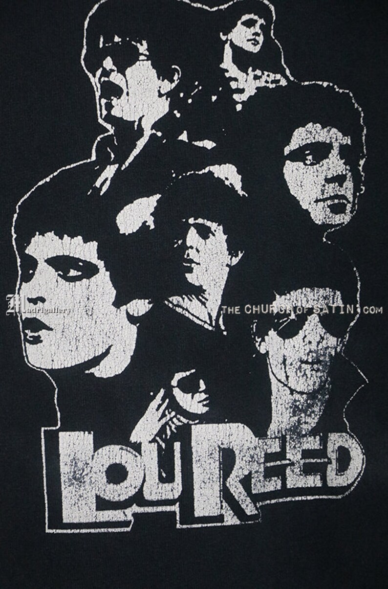 Lou Reed Black Tee Shirt Velvet Underground Vintage Rare - Etsy