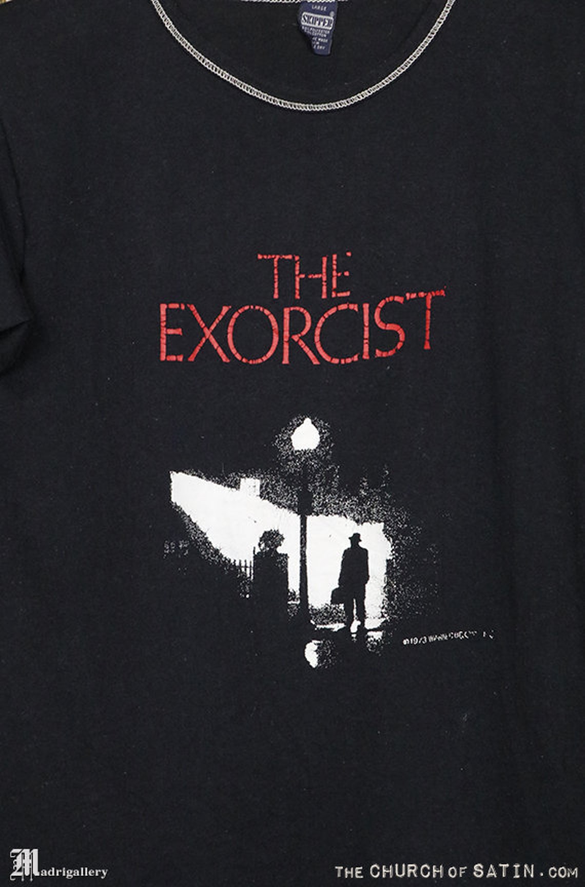 1973 Exorcist T Shirt, Vintage Rare Faded Black Tee, Goth Punk Gothic ...
