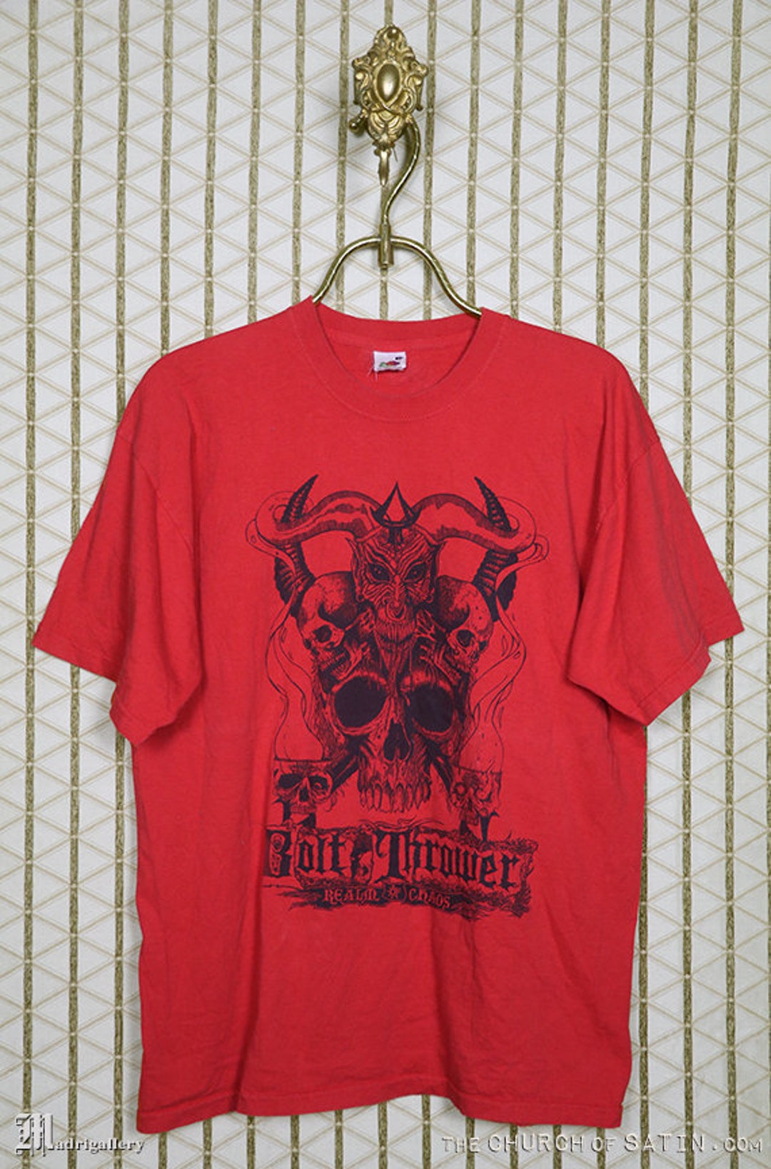 Bolt Thrower Shirt, Red T-shirt, Realm of Chaos Tee, Death Metal ...