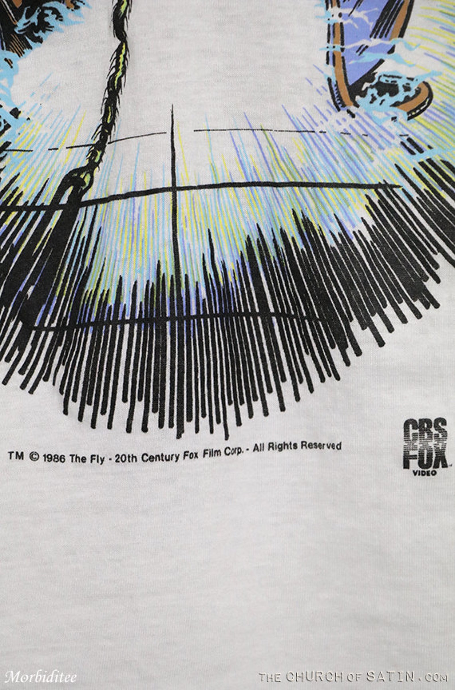 The Fly Horror Movie T-shirt 1986 Vintage Rare White Shirt - Etsy