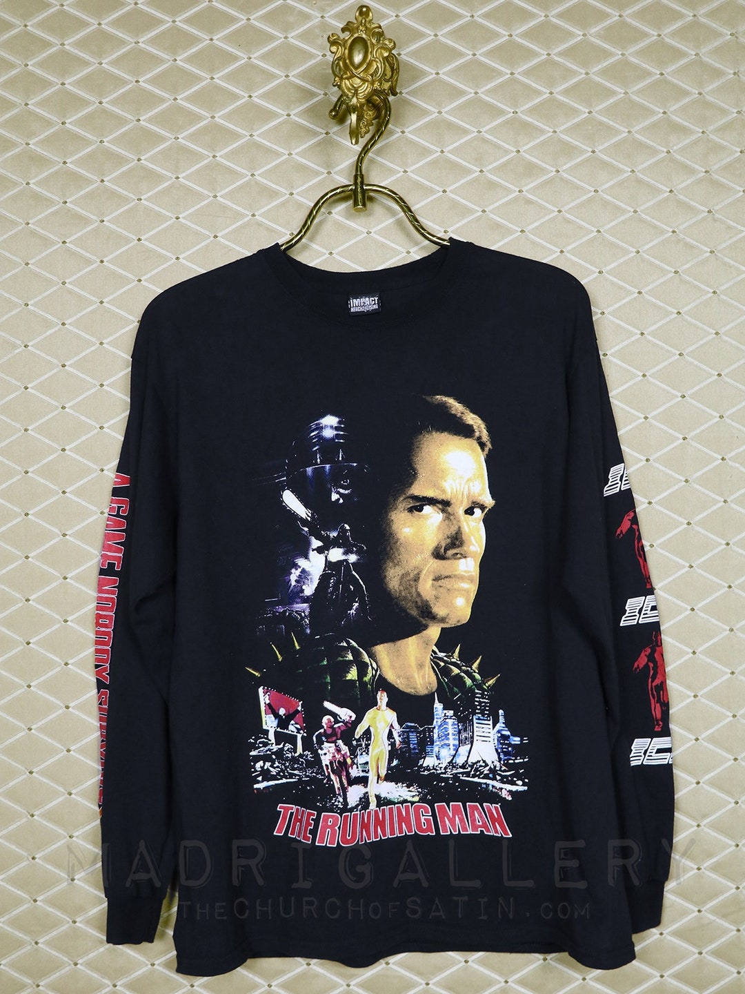 RUNNING MAN Shirt Vintage Rare T-shirt Total Recall Terminator Road ...