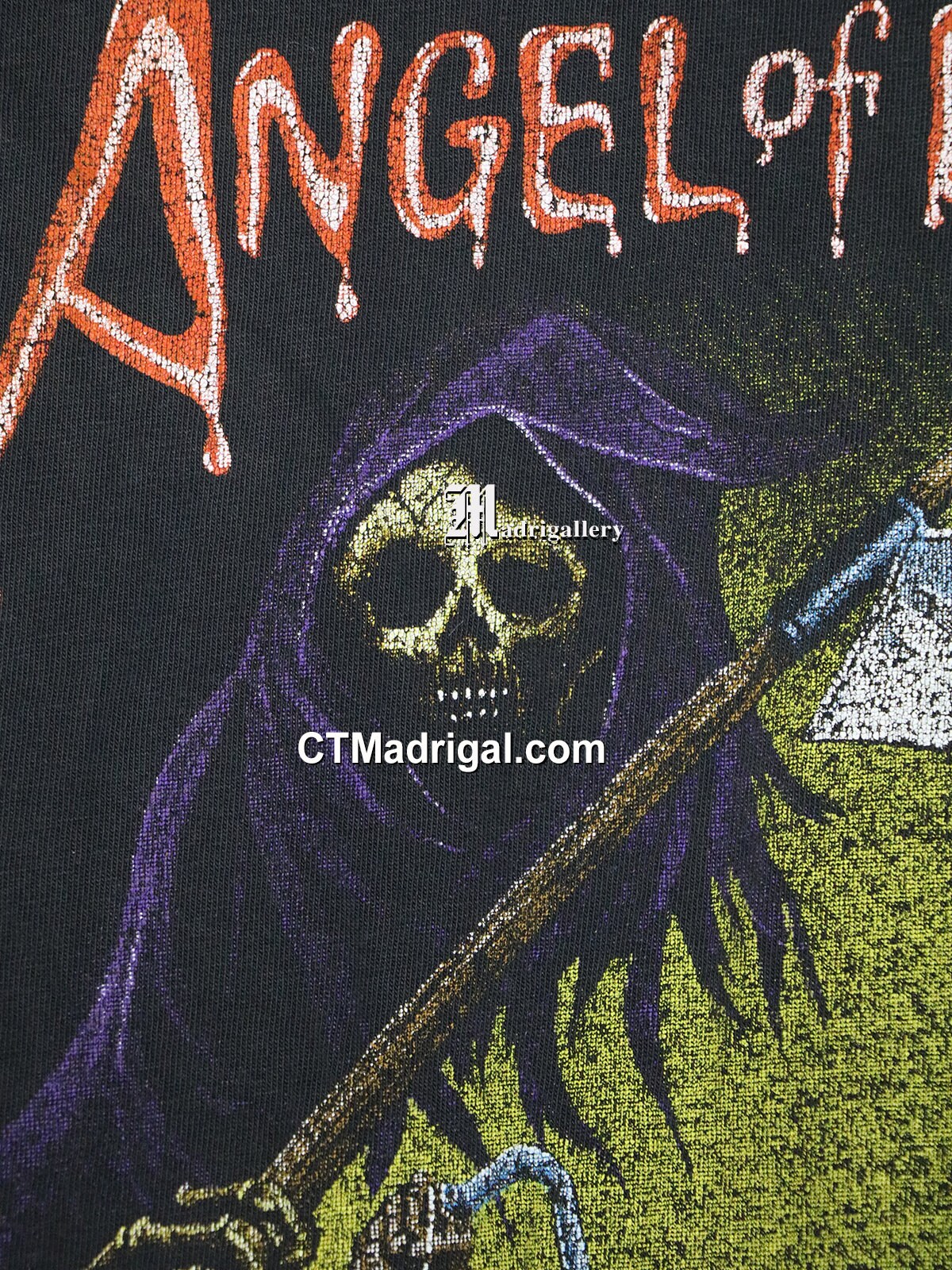 Angel of Death Shirt, Grim Reaper T-shirt, Horror Vintage Rare Goth ...