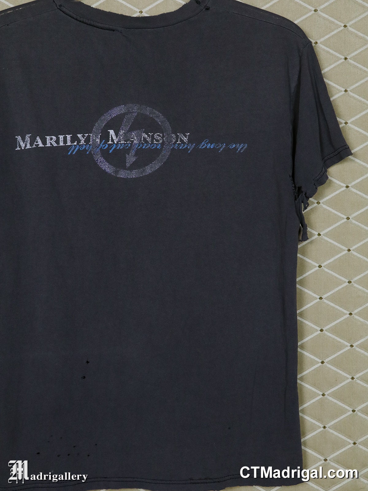 Marilyn Manson T-shirt, Thrashed Vintage Rare Shirt Punk Marilyn Manson T-shirt, Thrashed Vintage Rare Shirt Punk