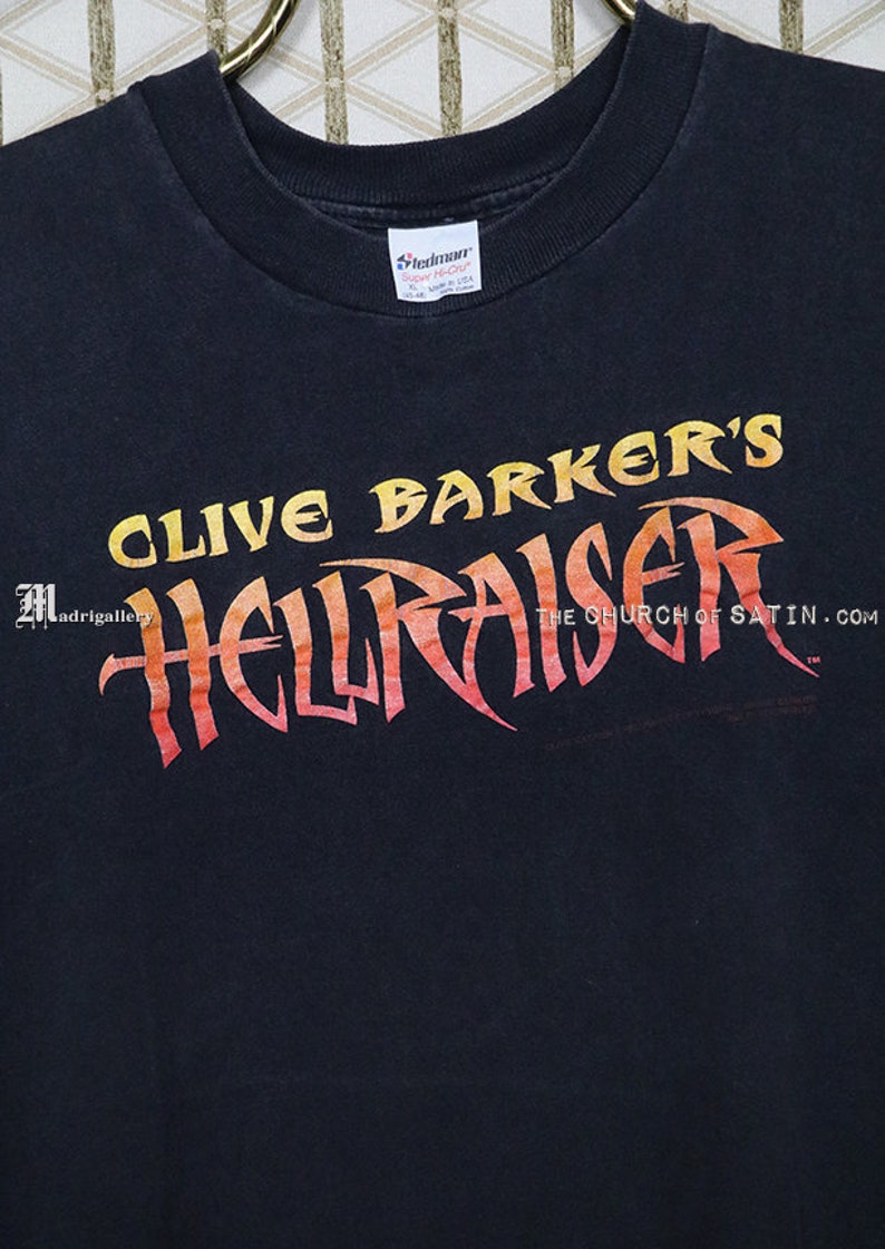 Hellraiser Shirt Vintage Rare Horror Movie T-shirt Black Tee | Etsy
