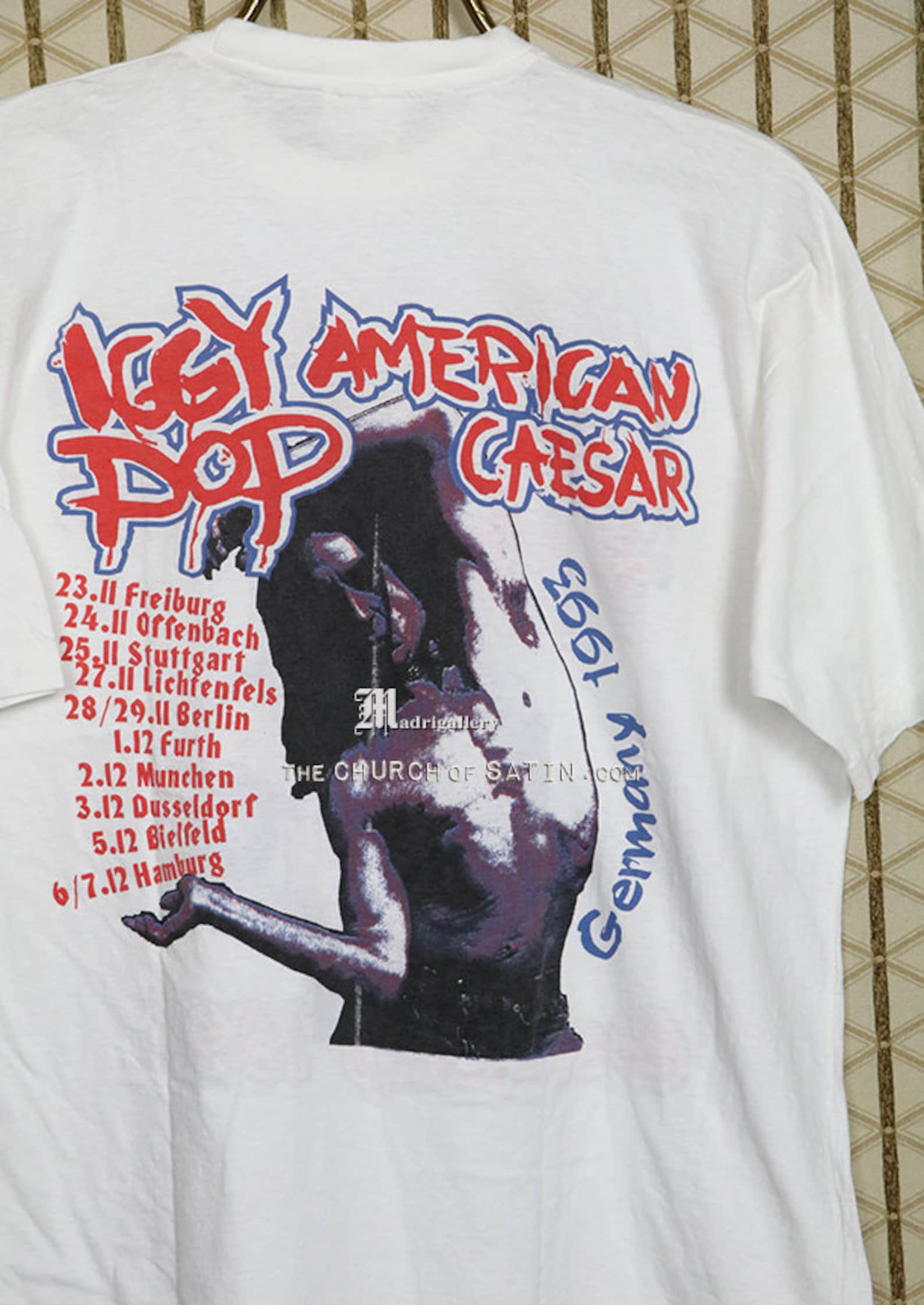 Iggy Pop Tour T-shirt Soft White Tee Vintage Rare 1993 | Etsy