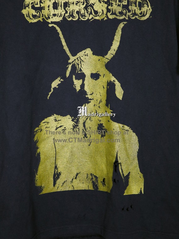 Cursed shirt, vintage rare crust punk sludge metal T-… - Gem