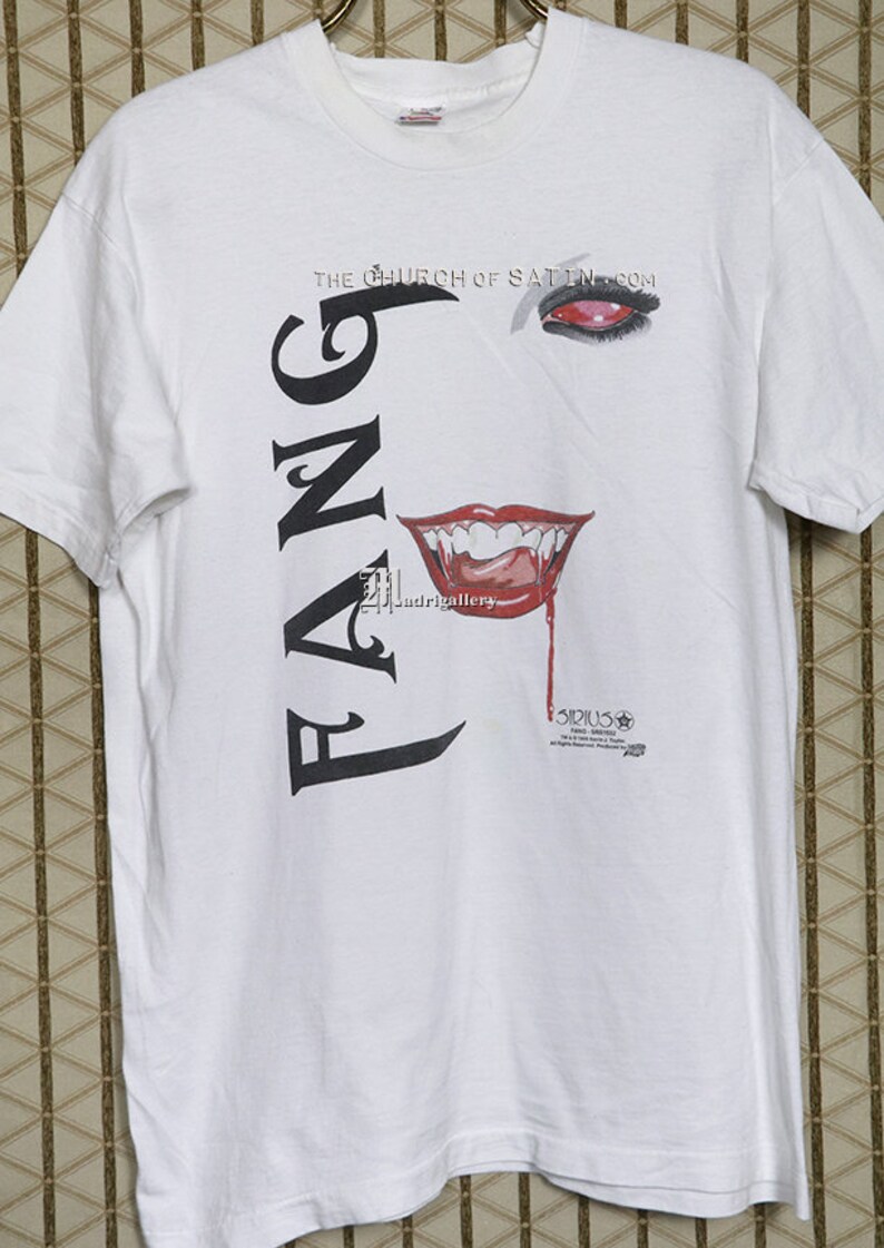FANG T-shirt, Vintage Rare Tee Shirt, Vampire Dracula, Goth Punk Gothic ...