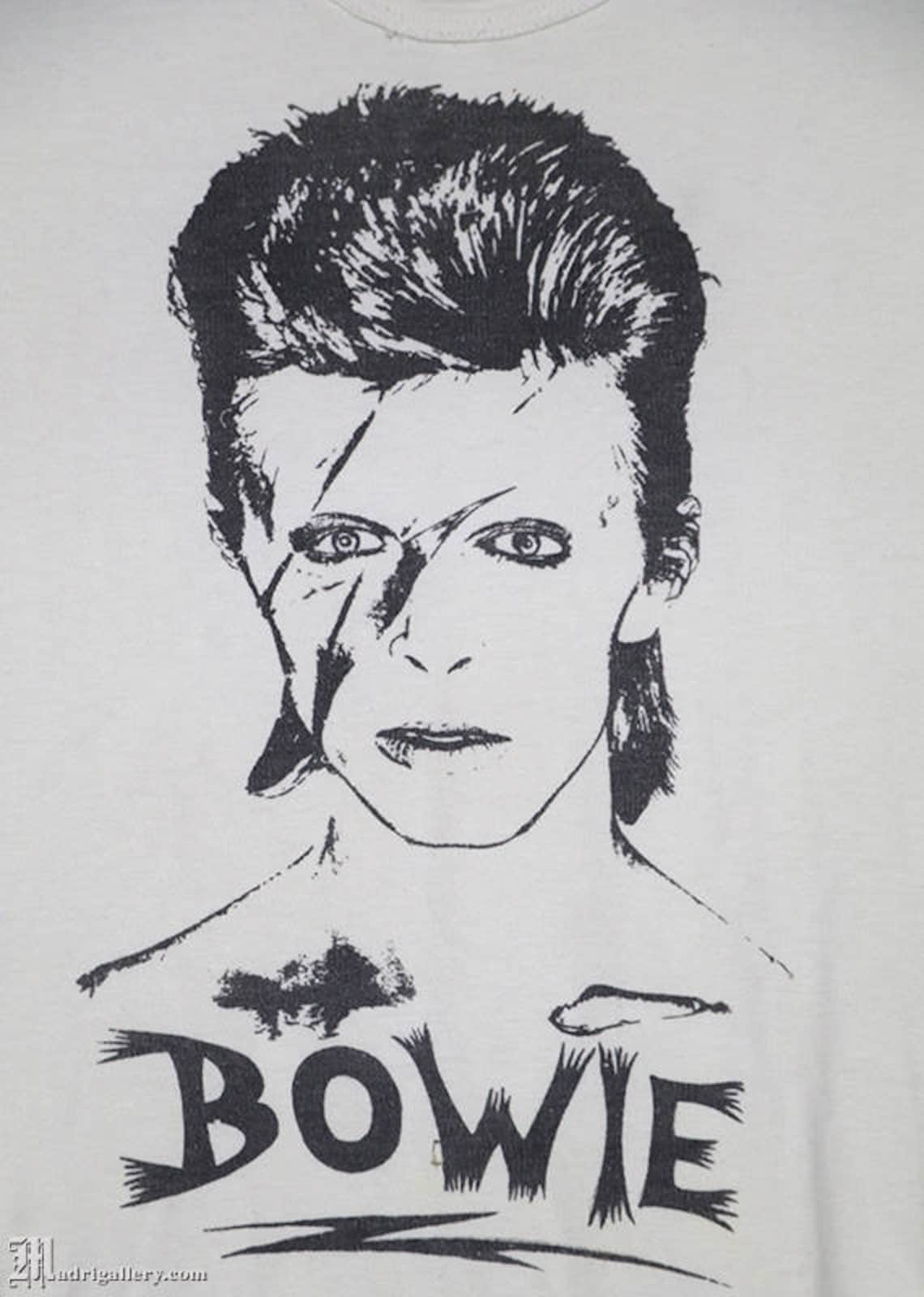 David Bowie Vintage Rare 1970s T-shirt, White Tee Shirt, Soft and Thin ...