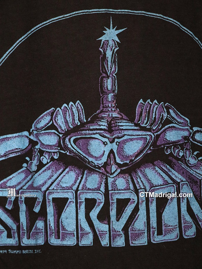 Scorpions Tour T-shirt, Lovedrive 1979 Vintage Rare Shirt, Kiss Motley ...