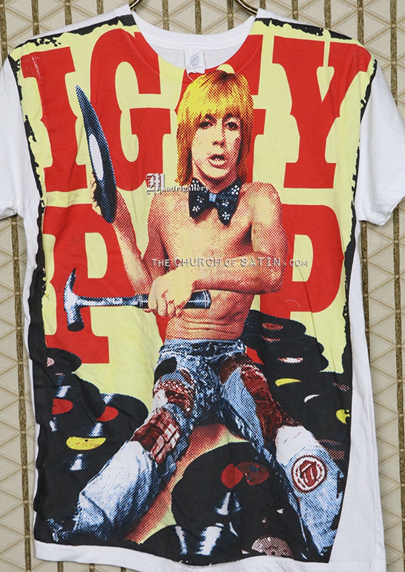 Iggy Pop T-shirt, Vintage Rare Stooges Punk Rock, David Bowie New York ...