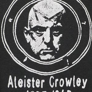 Aleister Crowley Shirt, Satanic Occult 666, Anton Lavey, Pentagram ...