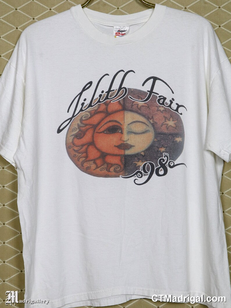 Lilith Fair Tour T-shirt White Shirt Vintage Rare Sarah - Etsy
