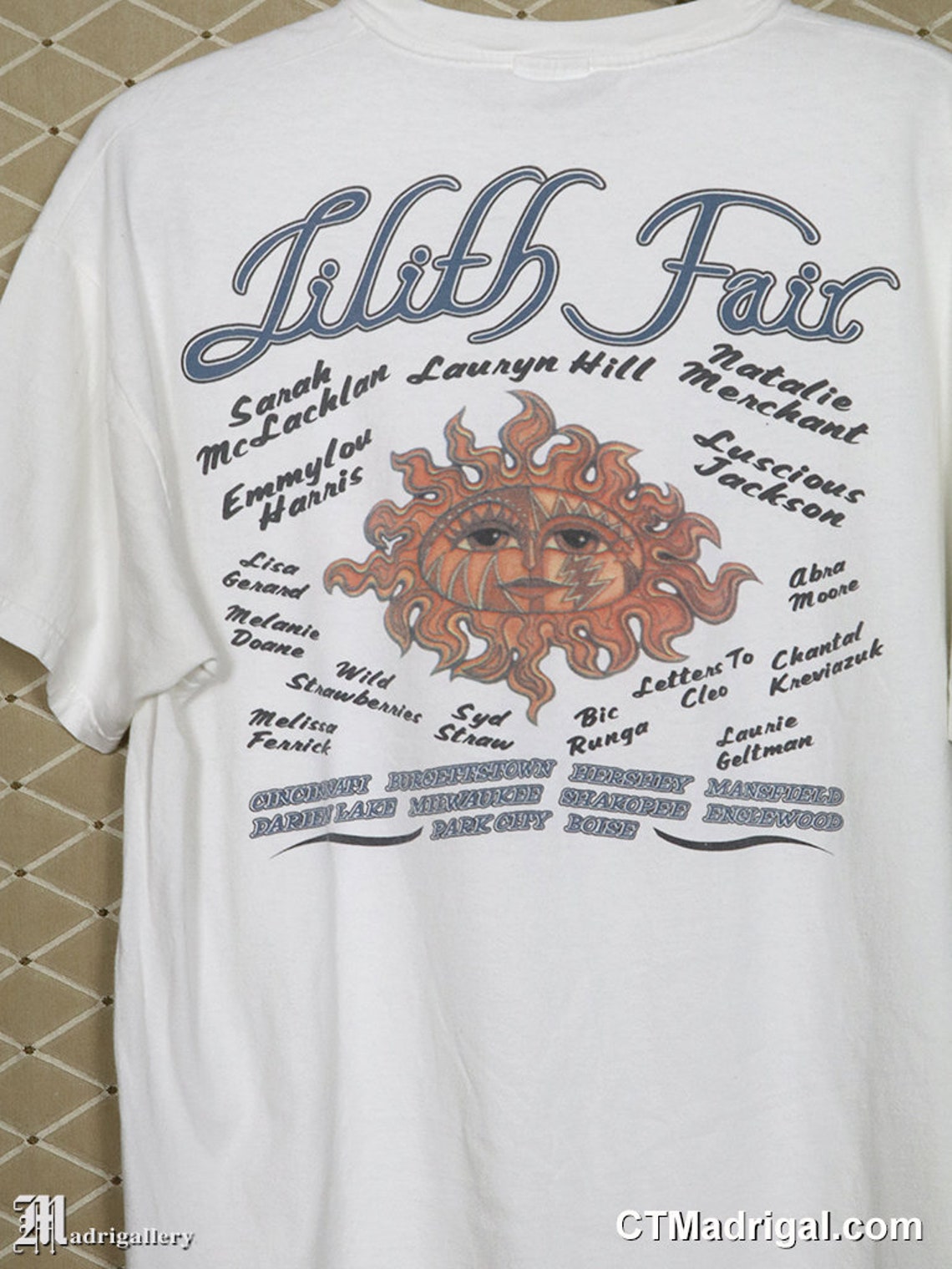 Lilith Fair Tour T-shirt White Shirt Vintage Rare Sarah - Etsy