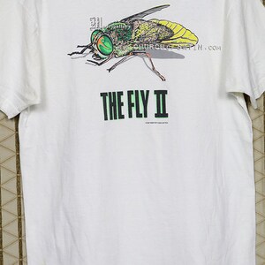 The Fly Horror Movie T-shirt, 1989 Vintage Rare White Shirt, Soft ...