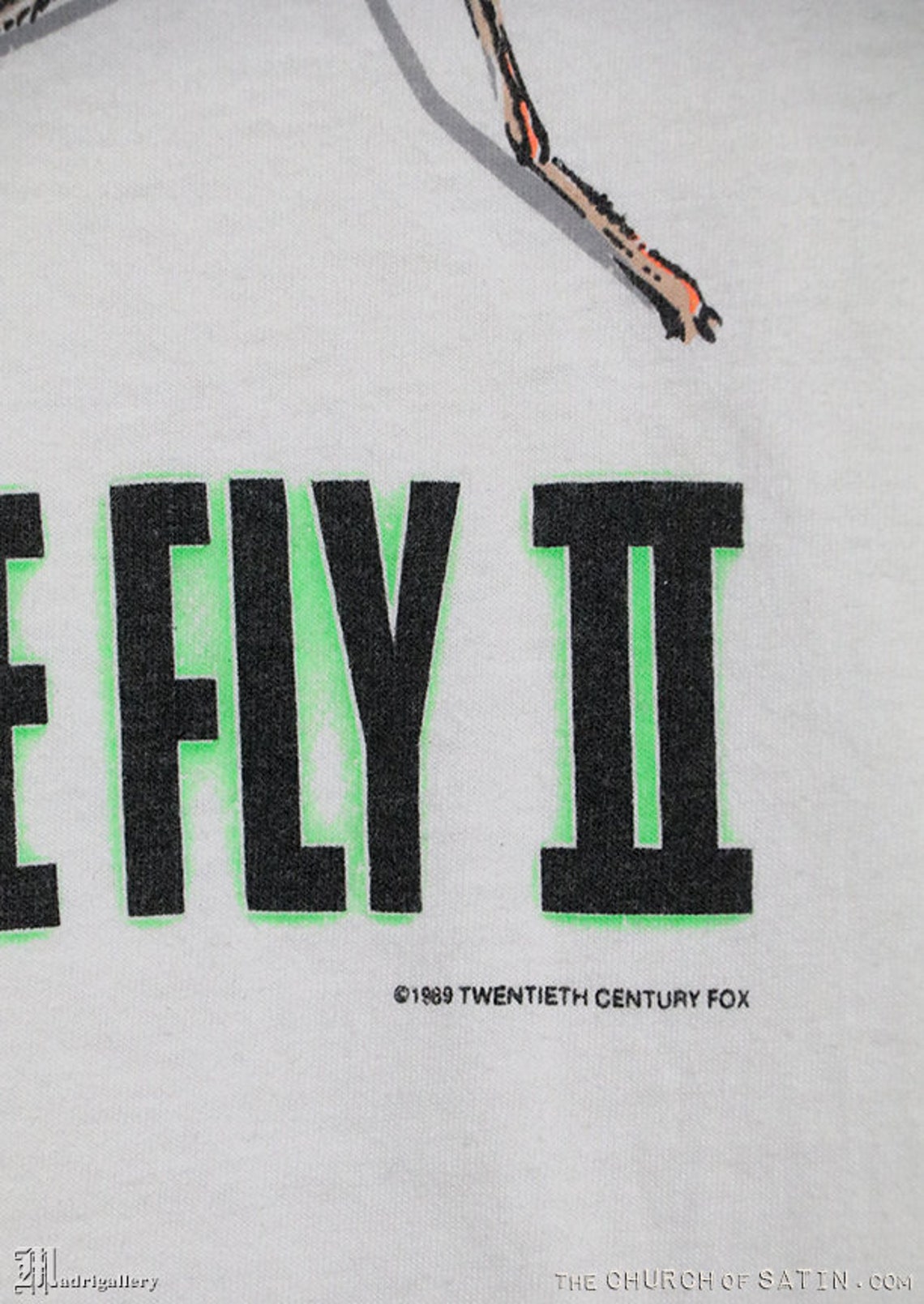 The Fly Horror Movie T-shirt 1989 Vintage Rare White Shirt - Etsy
