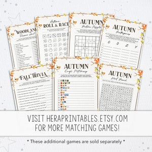 Autumn Roll & Race Game Fall Dice Game Fall A-Z Game Printable Fall ...