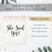 She Said Yes Sign, Printable Sign, Bridal Shower Decor, Bridal Shower ...