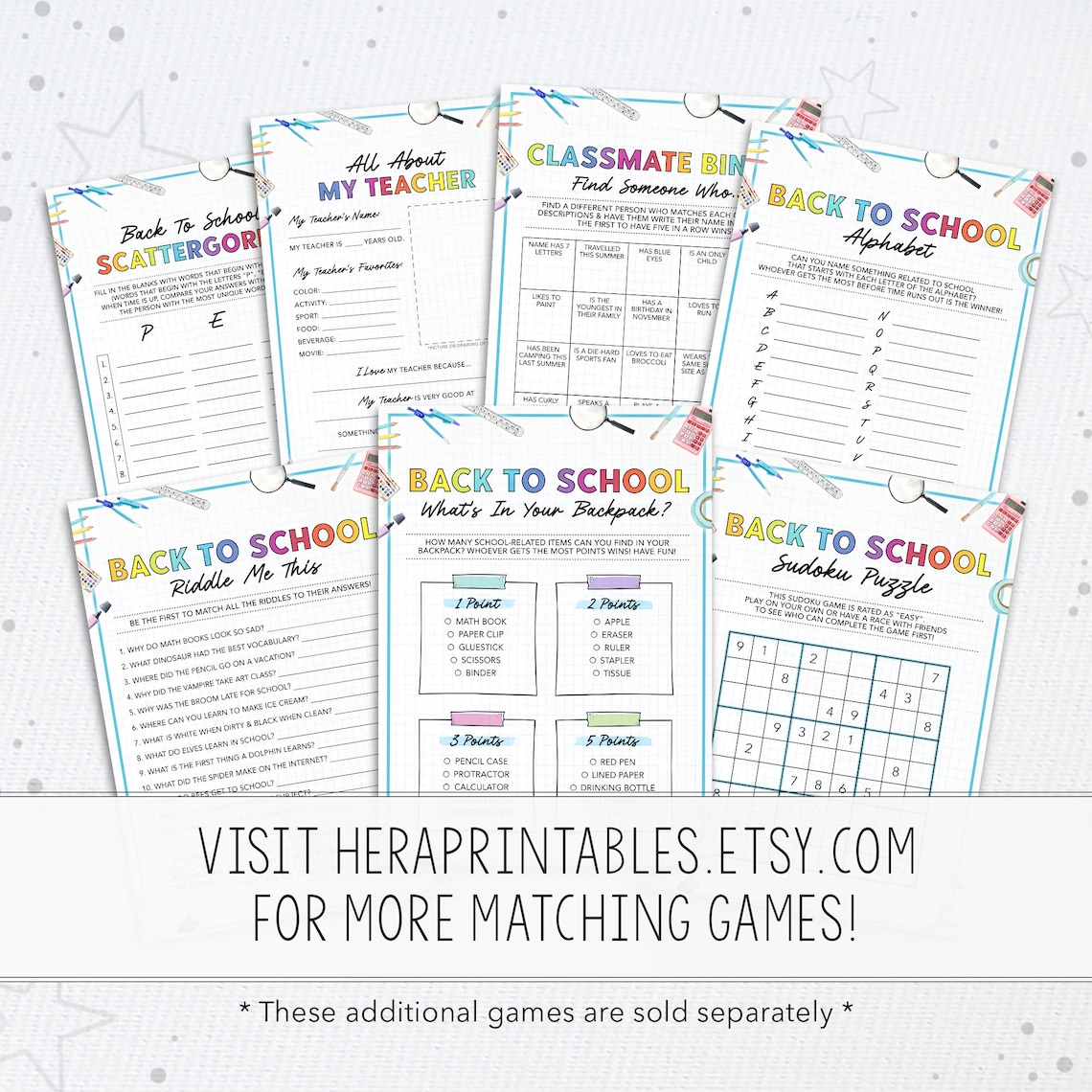 Back to School Word Scramble Printable Back to School Game - Etsy