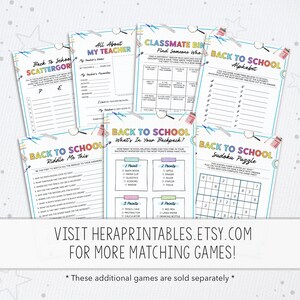 Back to School Word Scramble Printable Back to School Game First Day of ...