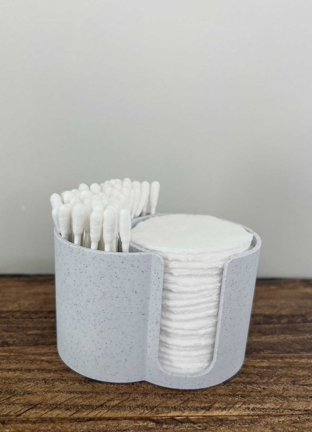 Vanity Organizer for Cotton Pads and Tips Bathroom Storage Container ...