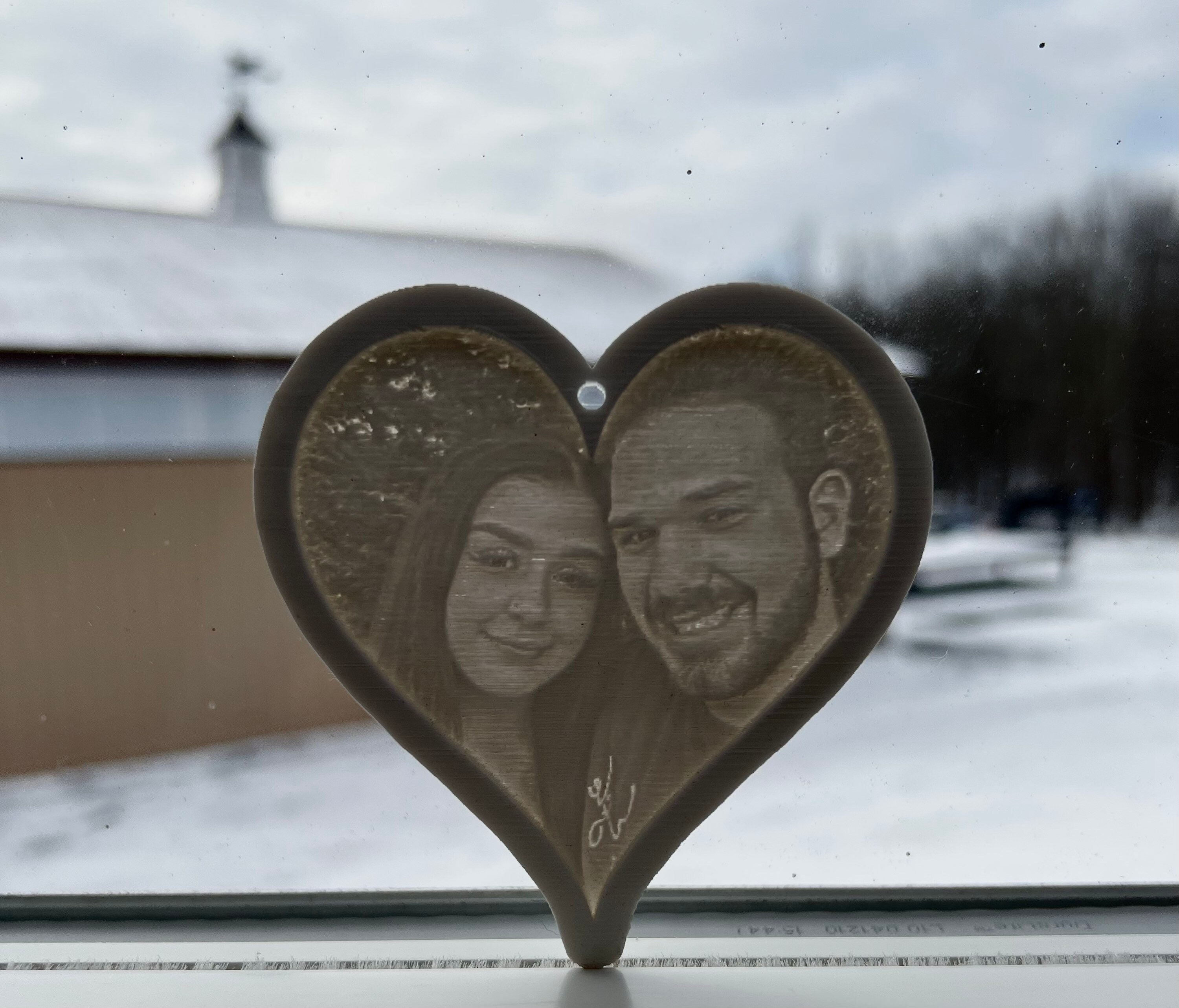 Personalized 3d-printed Photo Heart Lithophane Customizable - Etsy