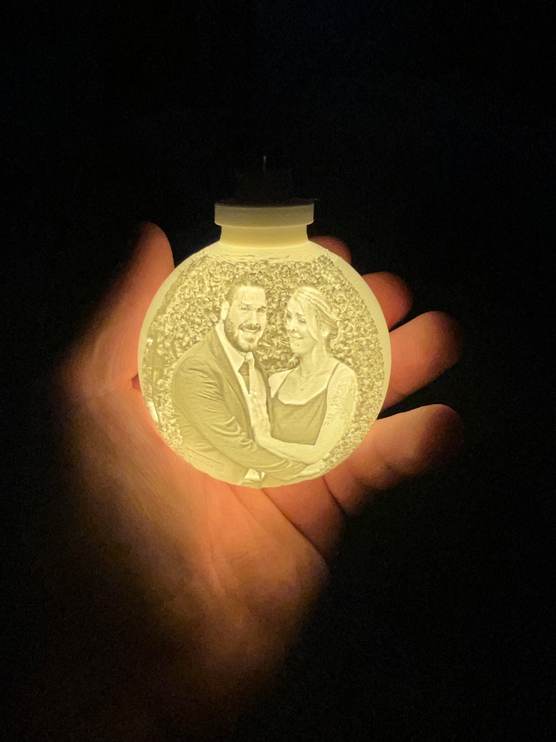 Custom Photo Ornament Personalized 3D Printed I Ornament Ball Christmas ...