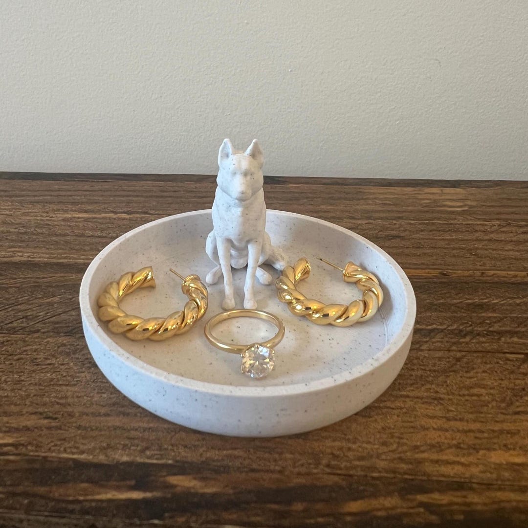 Husky Ring Dish Dog Ring Holder Husky Decor Dog Jewelry Tray Husky Ring ...