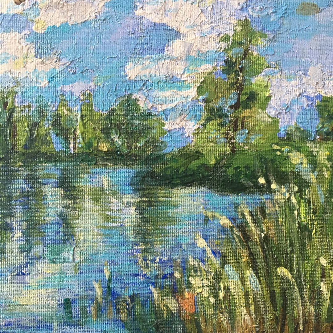 Small Landscape Acrylic Painting on Canvas Board - Etsy