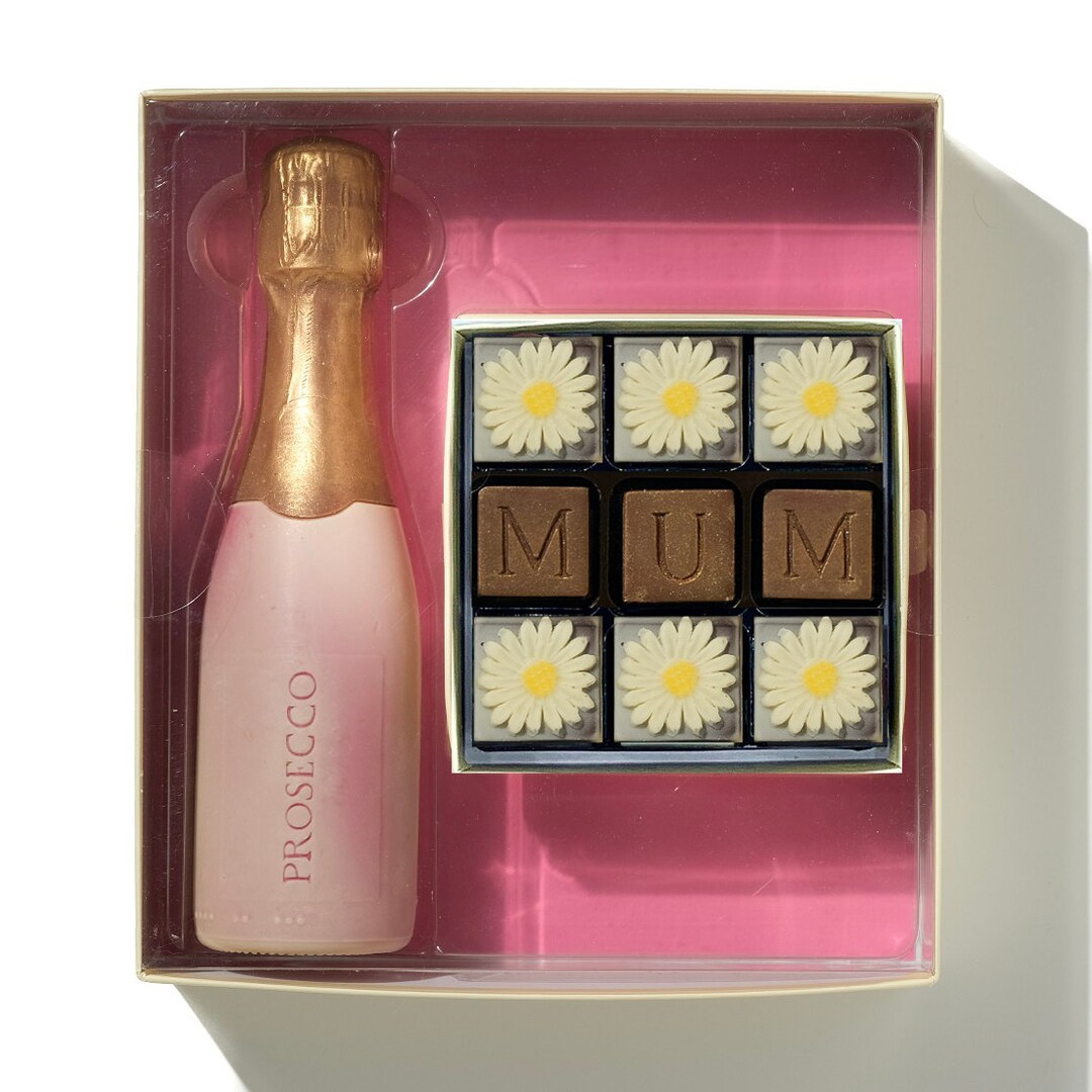Chocolate Prosecco & Mum Gift Box - Mother's Day Chocolate - Etsy