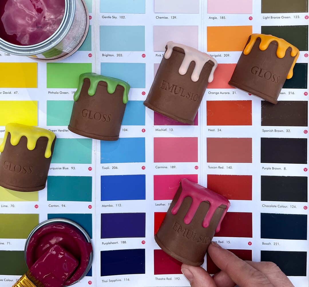 Dripping Chocolate Paint Pots - Etsy